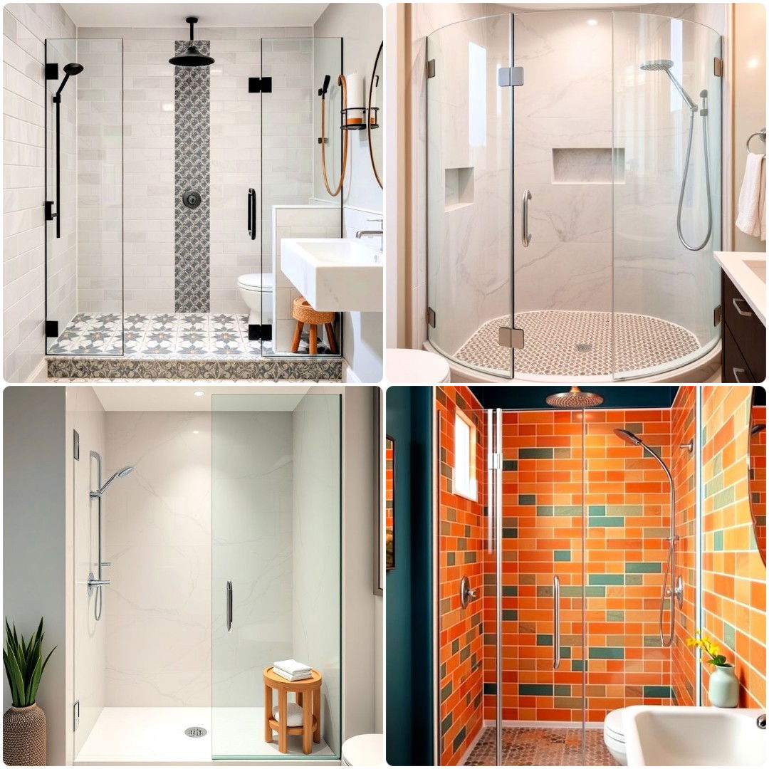 30 Half wall Shower Ideas For Modern Bathrooms 30 Half wall Shower Ideas For Modern Bathrooms